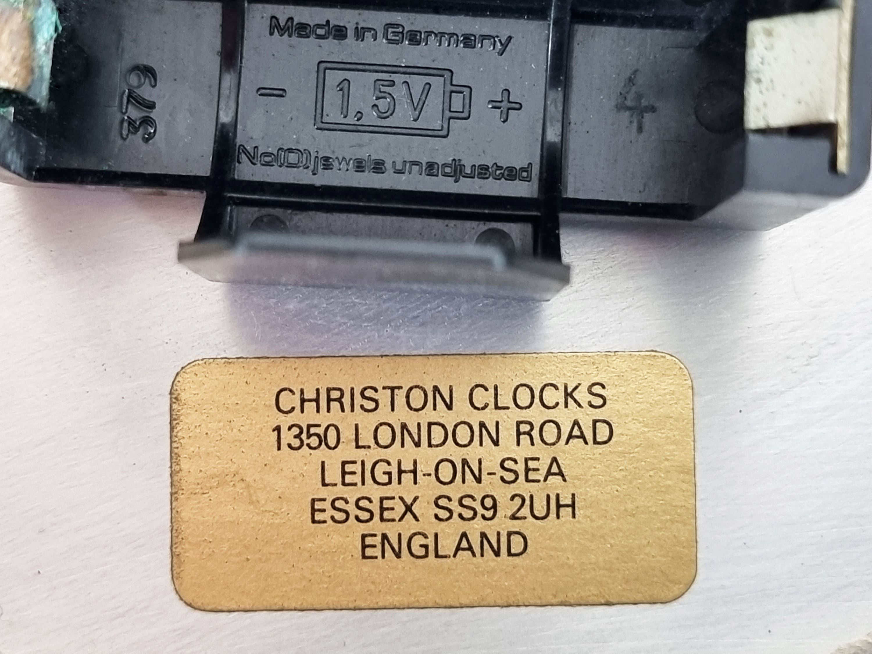 Vintage CHRISTON CLOCKS Wall Clock - Graphite Black Wall Clock ...