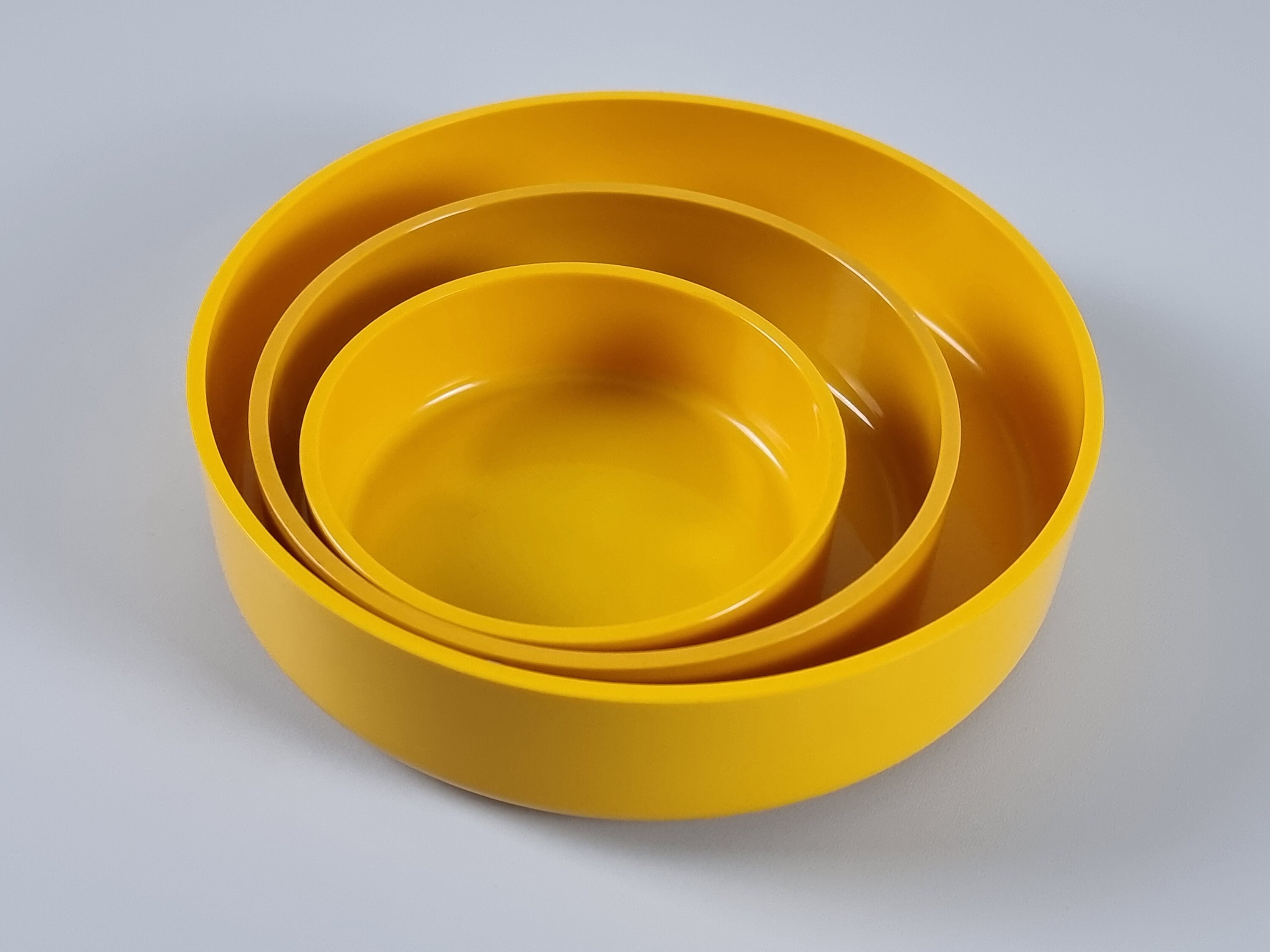 Space Age Design - Vintage Set Of 3 CRAYONNE Yellow Plastic Bowls ...