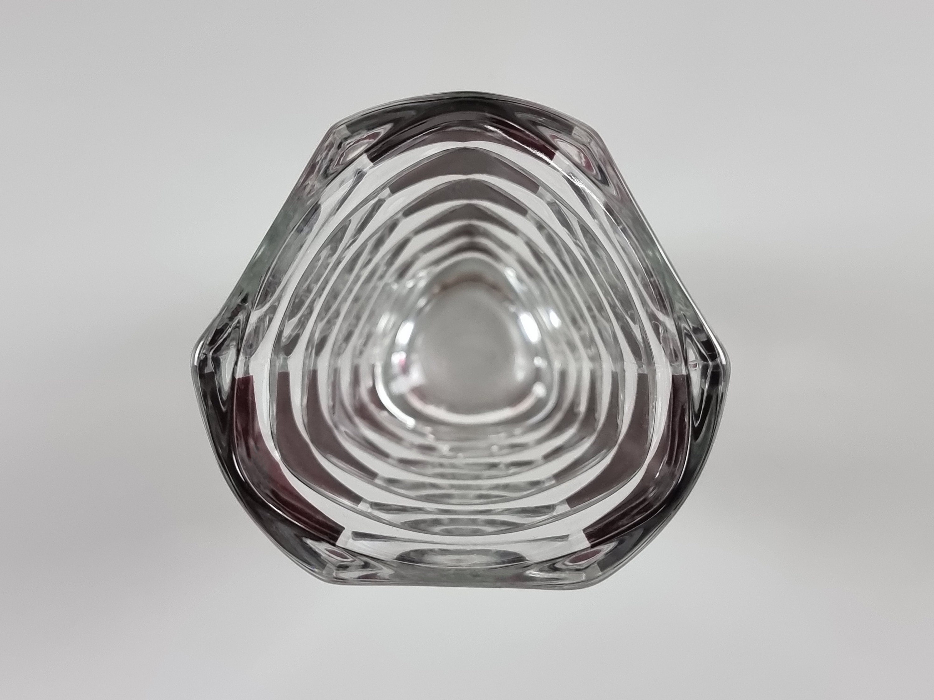 Space Age Design - Vintage LUMINARC Ruby Red Crystal Glass Vase ...