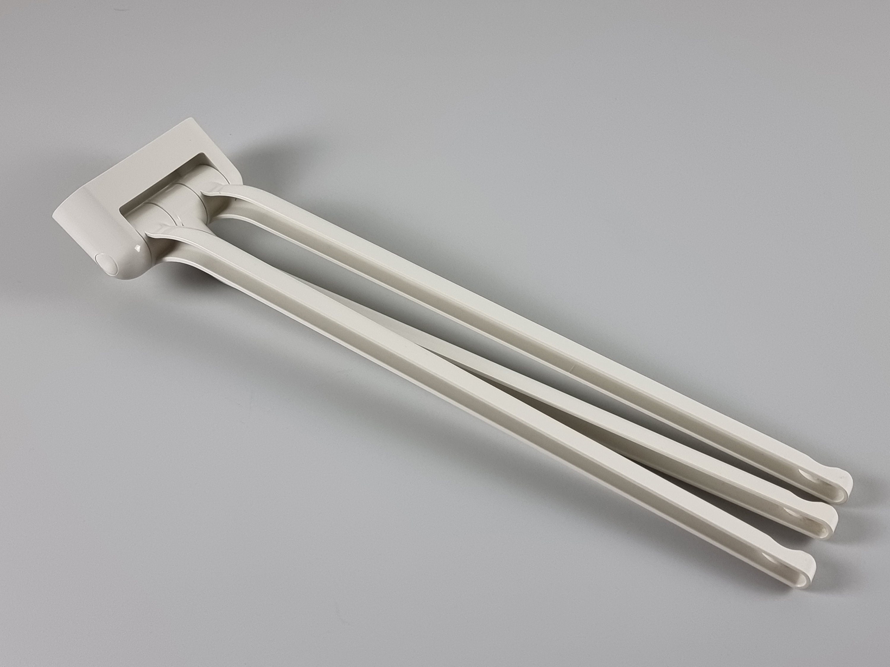 Space Age Design - Vintage ALLIBERT Alcade Off-White Plastic Towel Rail ...