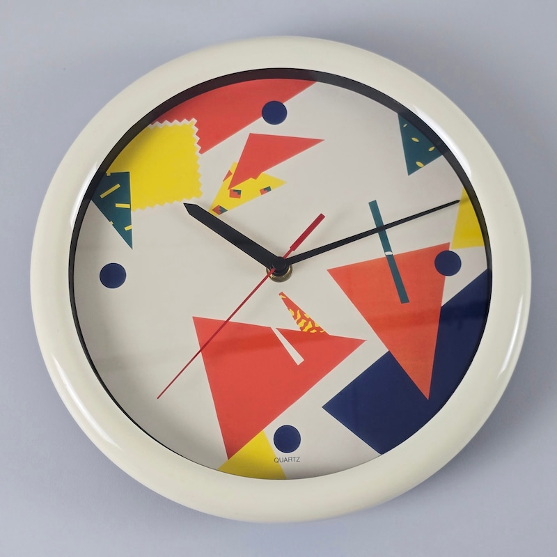 Memphis Design Clock - Etsy UK