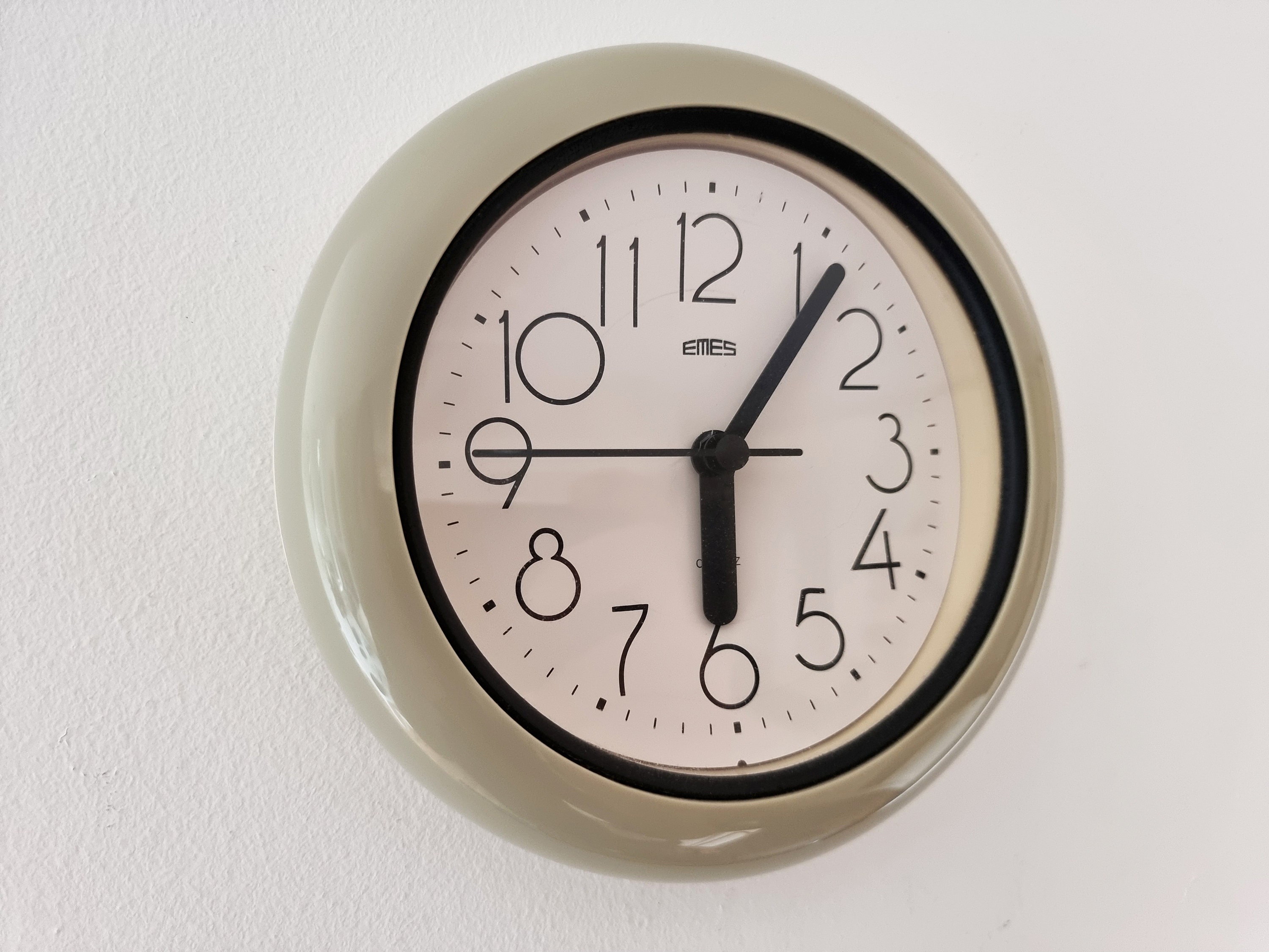 Vintage EMES Wall Clock - Vintage Plastic Wall Clock - Vintage Home ...