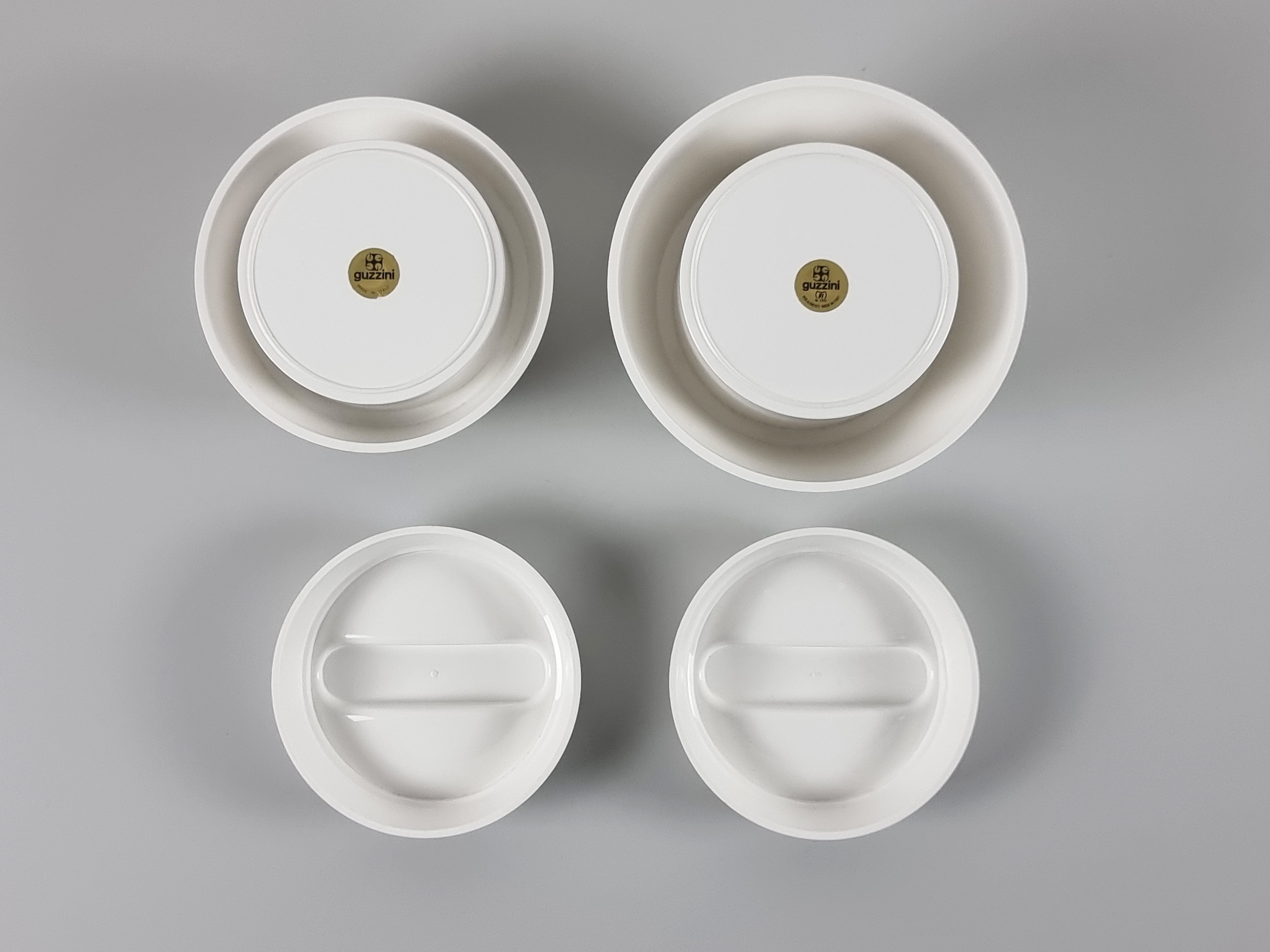 Postmodern Design - Set Of 2 Vintage GUZZINI Plastic Container Jars ...