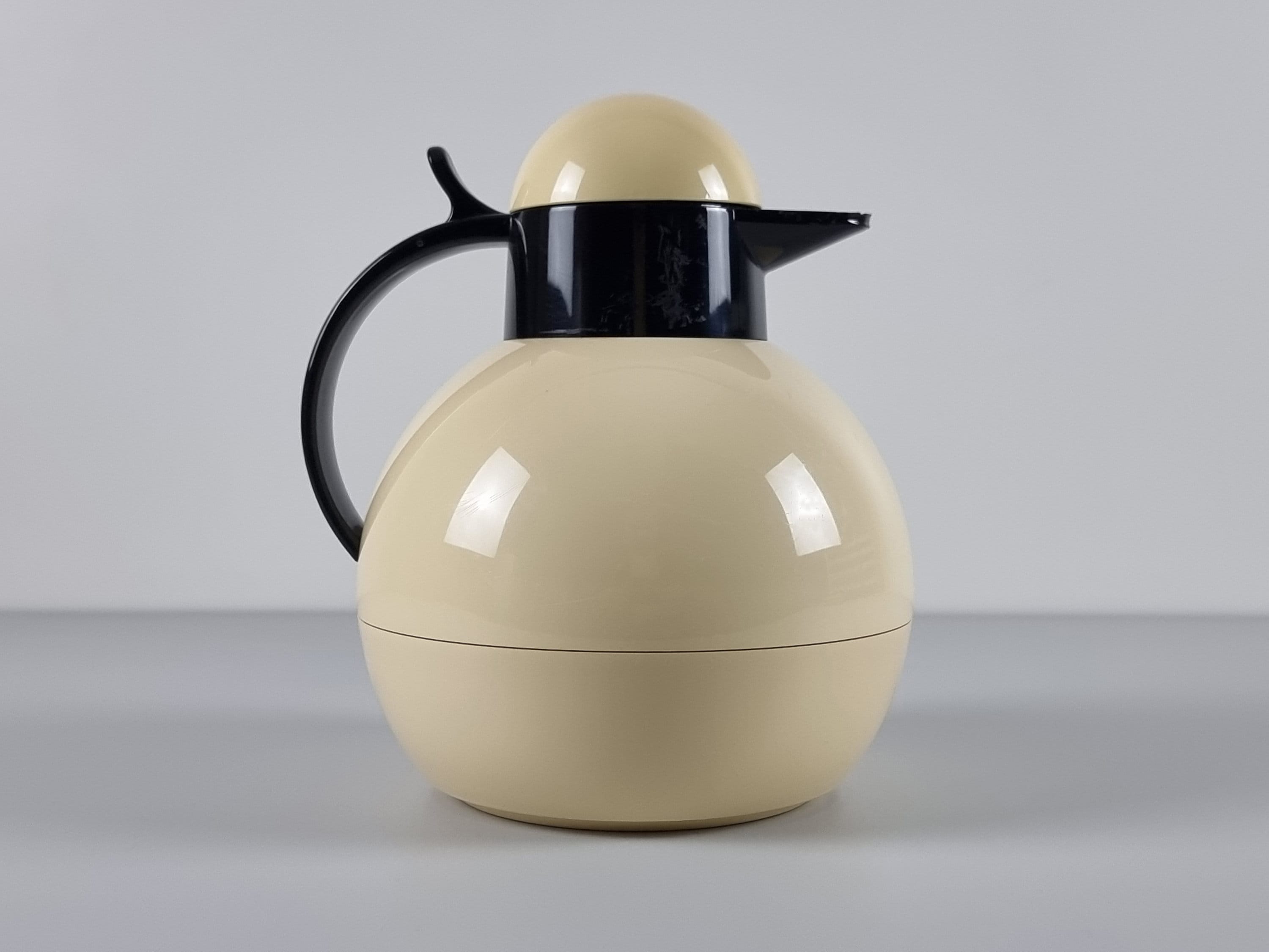 Space Age Design - Vintage EMSA Bistro Beige Plastic Thermos Flask ...
