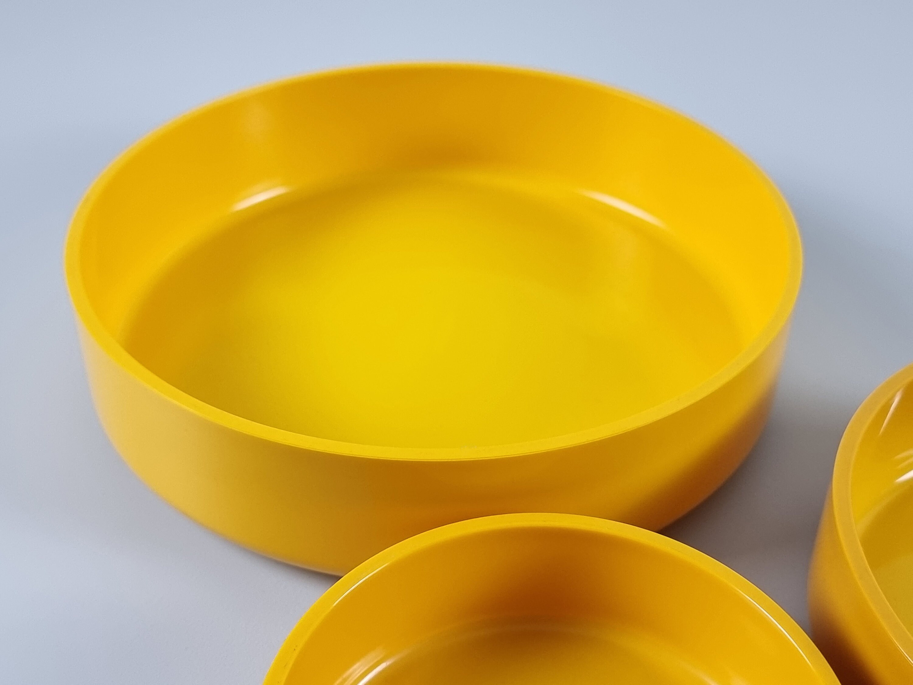 Space Age Design - Vintage Set Of 3 CRAYONNE Yellow Plastic Bowls ...