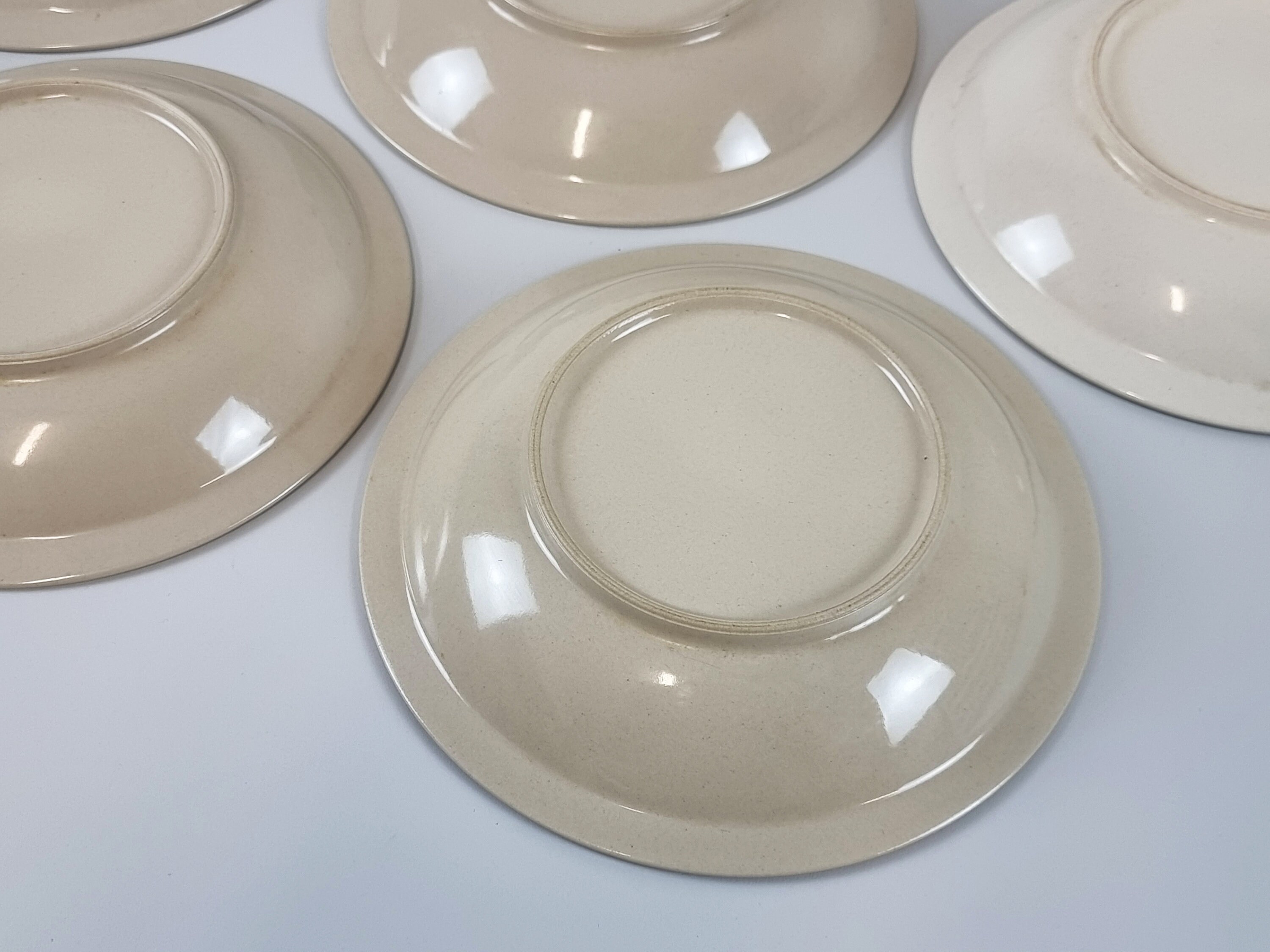 Space Age Design - Set Of 5 Vintage Ceramic Serving Plates - Retro ...