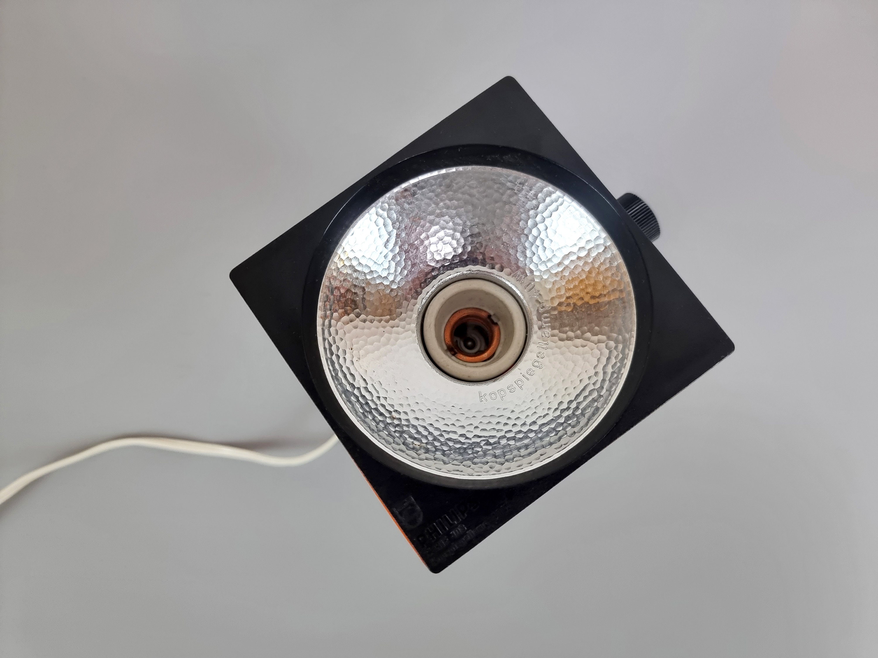 Space Age Design - Vintage PHILIPS Series 108 Kubus Wall Lamp - Orange ...