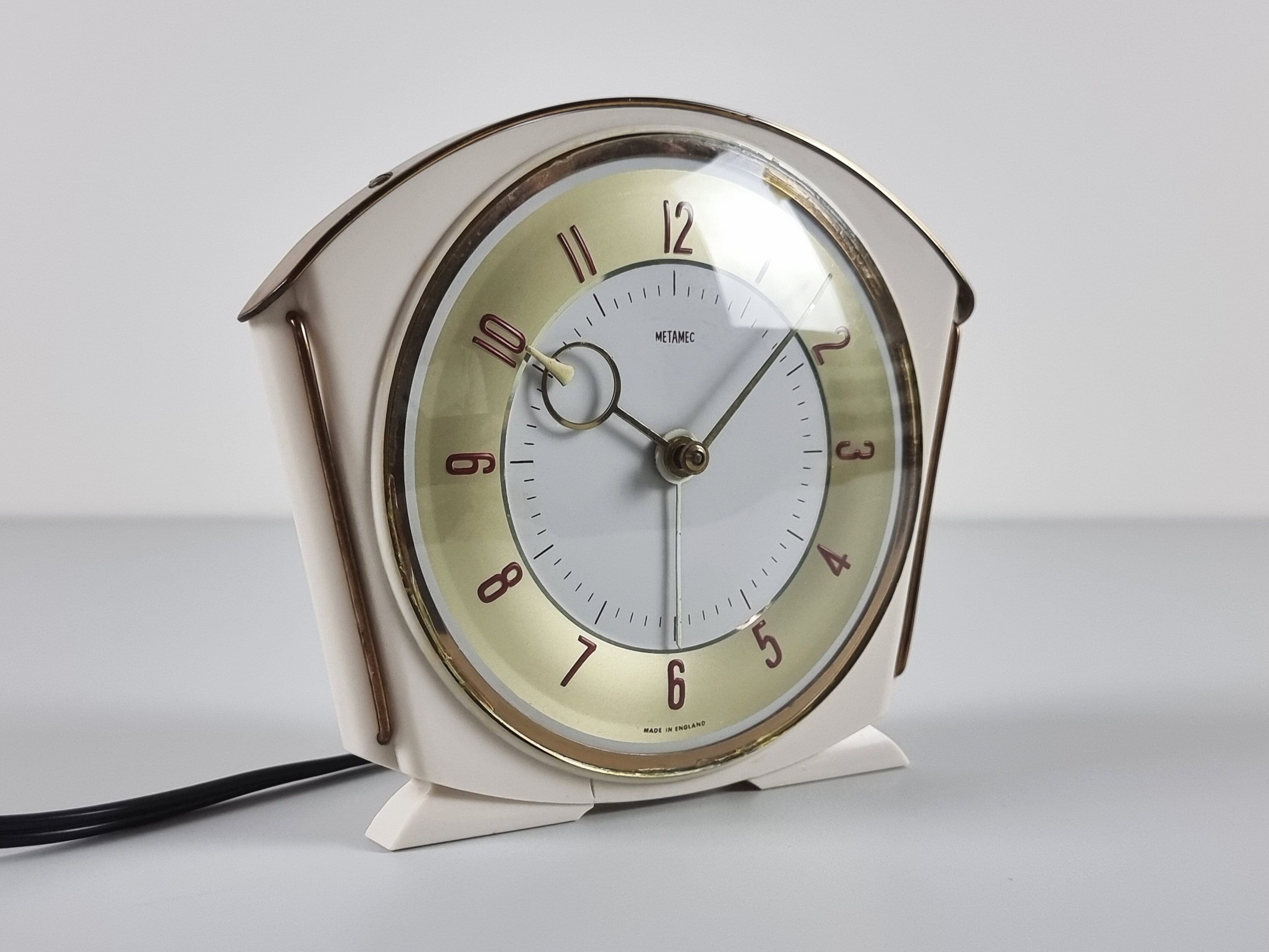 Space Age Design - Vintage METAMEC Beige And Gold Plastic Electric ...