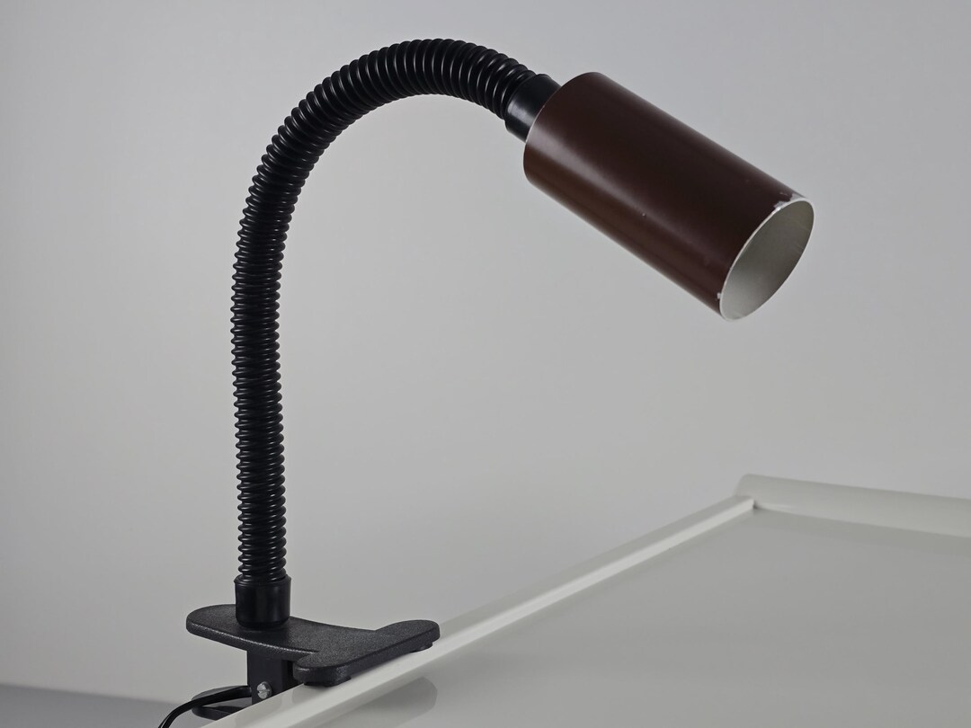 Mid Century Modern Vintage Gooseneck Clamp Table Lamp, Clip-on Desk ...
