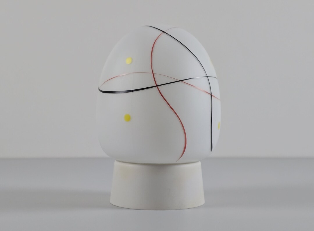 Space Age Design Vintage NIKO Light Fixture With Milk-glass Shade Retro ...