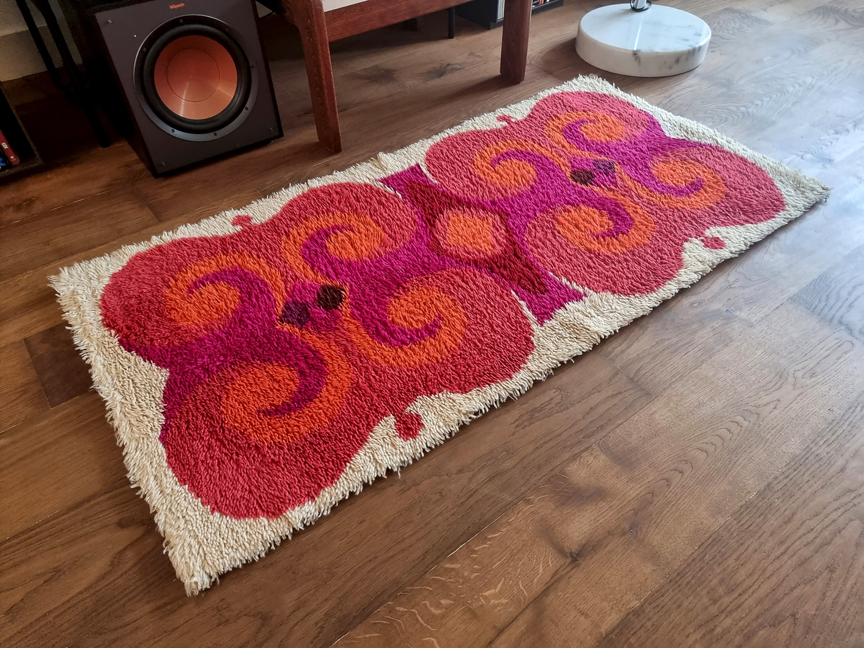 Space Age Design - Vintage PRINSTAPIJT DESSO Rug Carpet - Vintage Rya ...