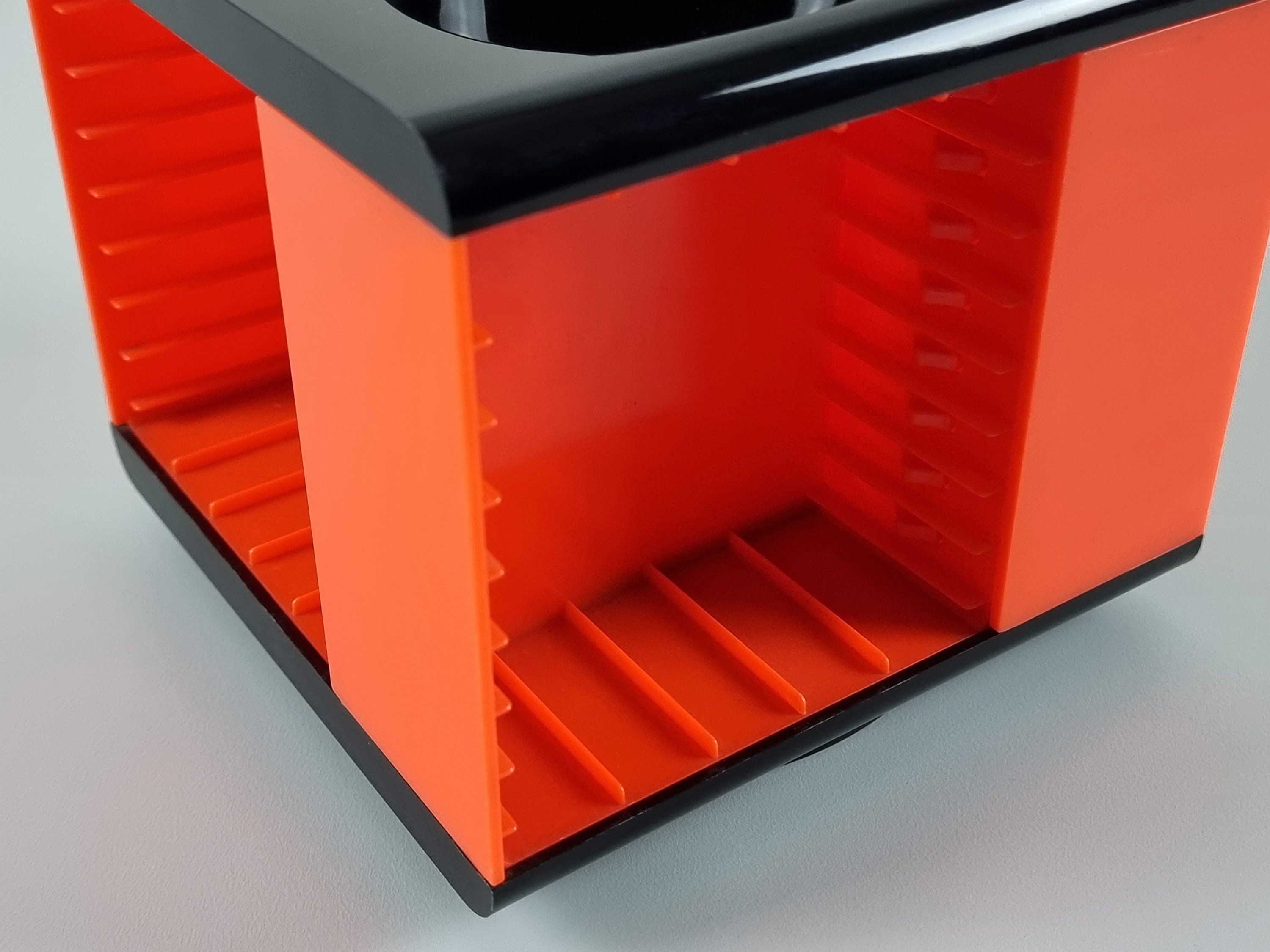 Space Age Design - Vintage SCHOTT Cassette Storage Rack, Carousel Rack ...