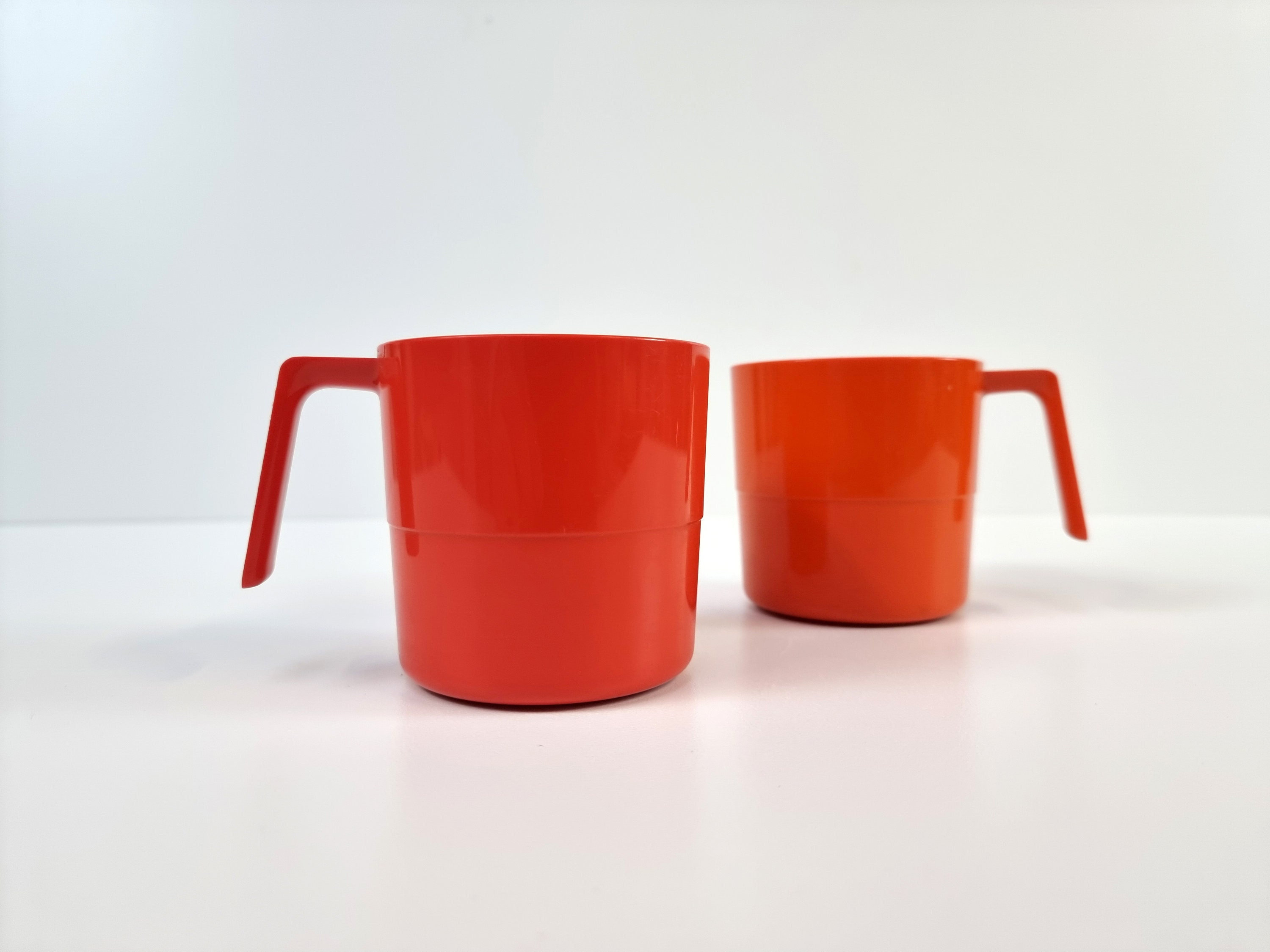 Set Of 2 Vintage MEPAL 300 Melamine Cups - Retro Chic Tableware ...