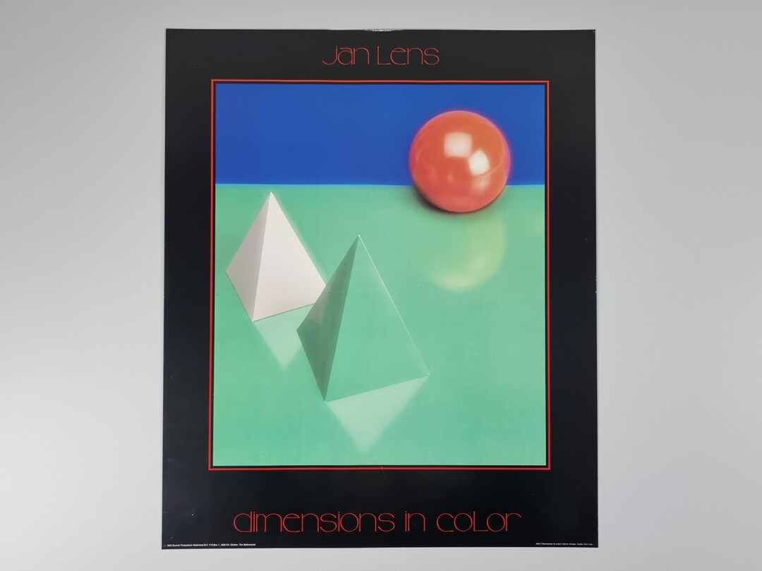 Postmodern Design Vintage Art Print, Poster, Dimensions in Color by Jan ...