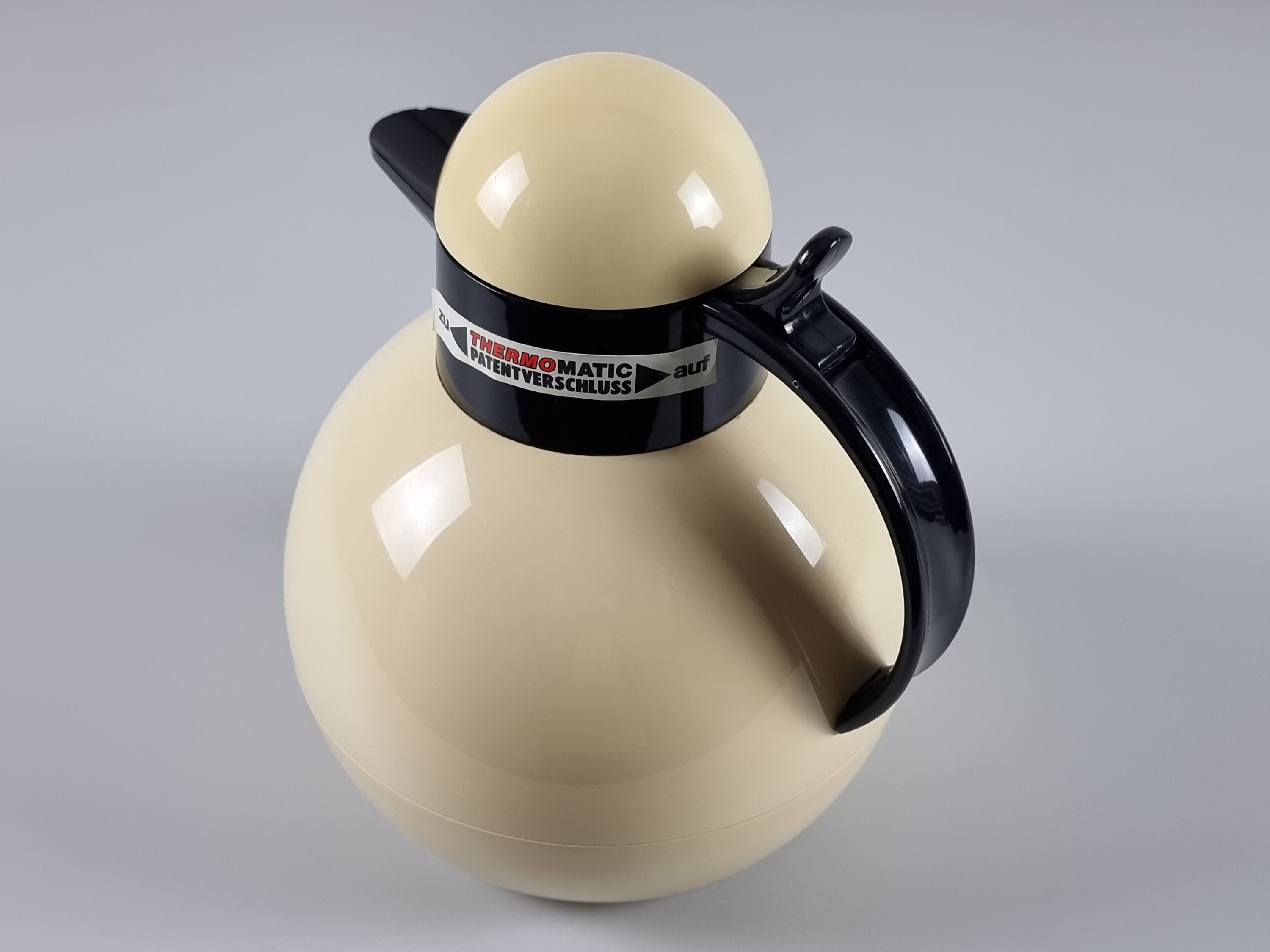 Space Age Design - Vintage EMSA Bistro Beige Plastic Thermos Flask ...