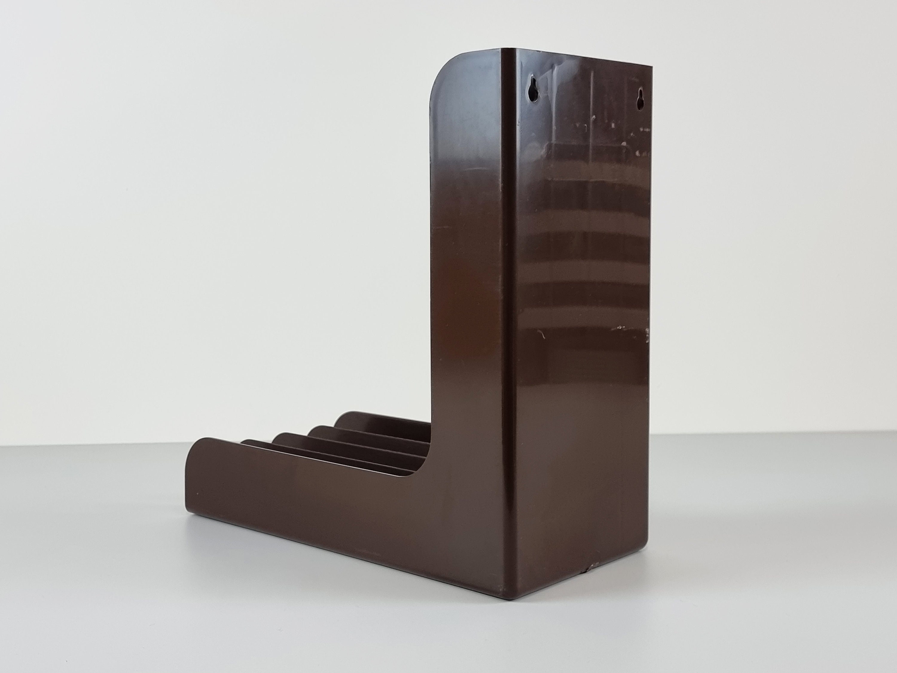 Space Age Design - Vintage Brown Plastic LP Records Holder - Vinyl LPs ...
