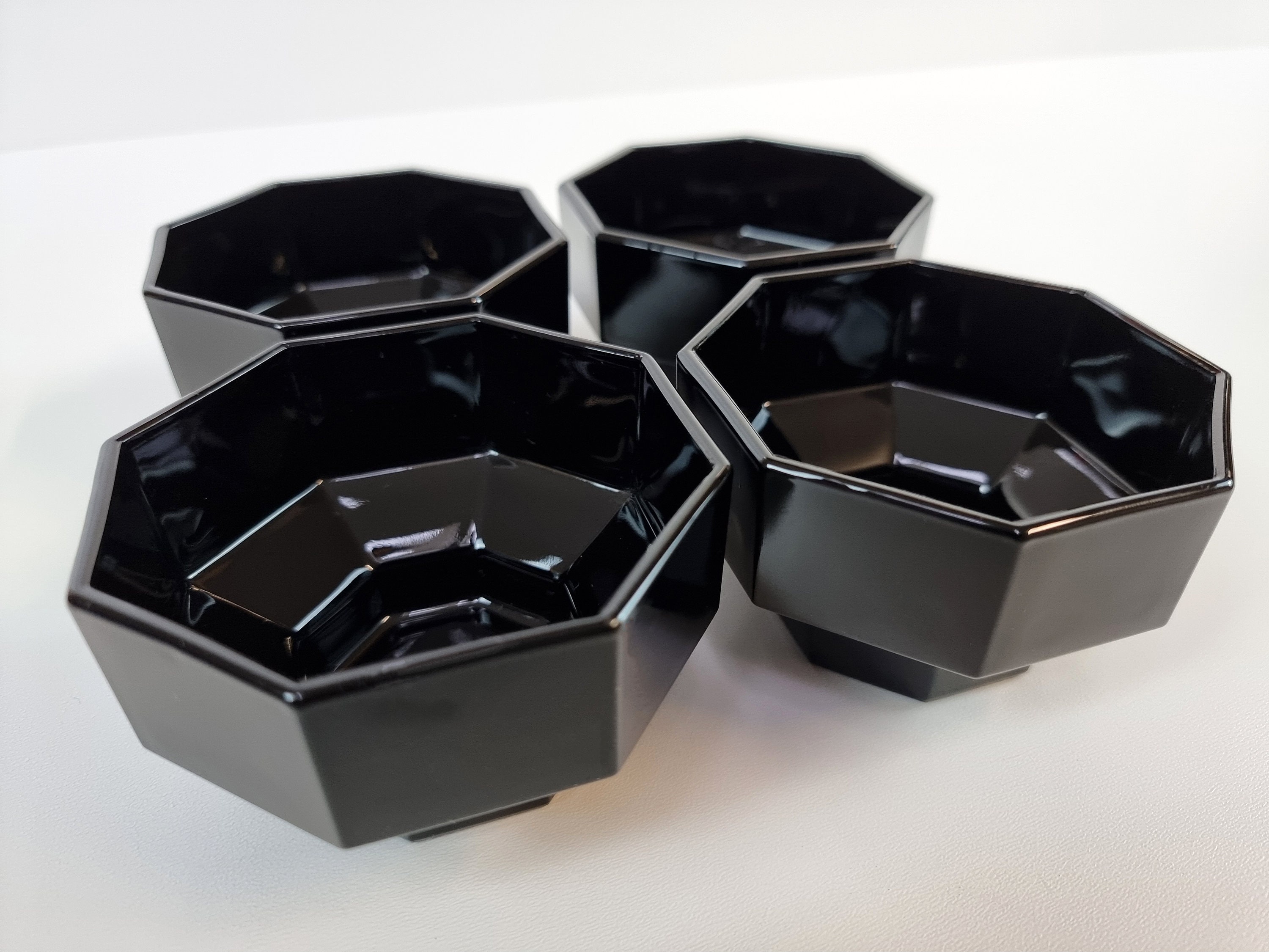 Set Of 4 Vintage ARCOROC Octime Octagon Bowls - Snacks & Deli Serving ...
