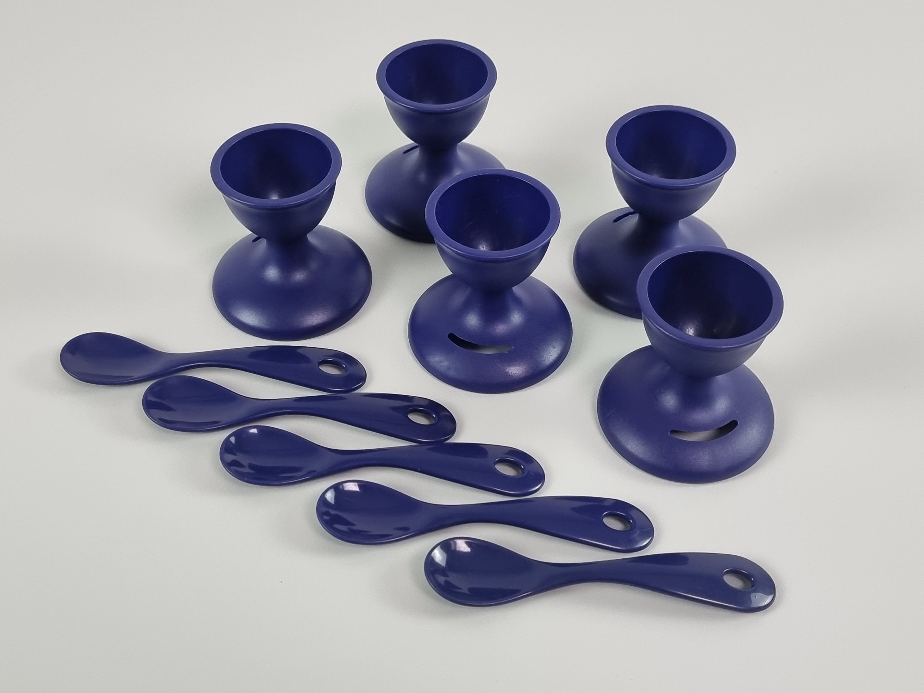 Contemporary Design - Set Of 5 Vintage BODUM Plastic Egg Cups With ...