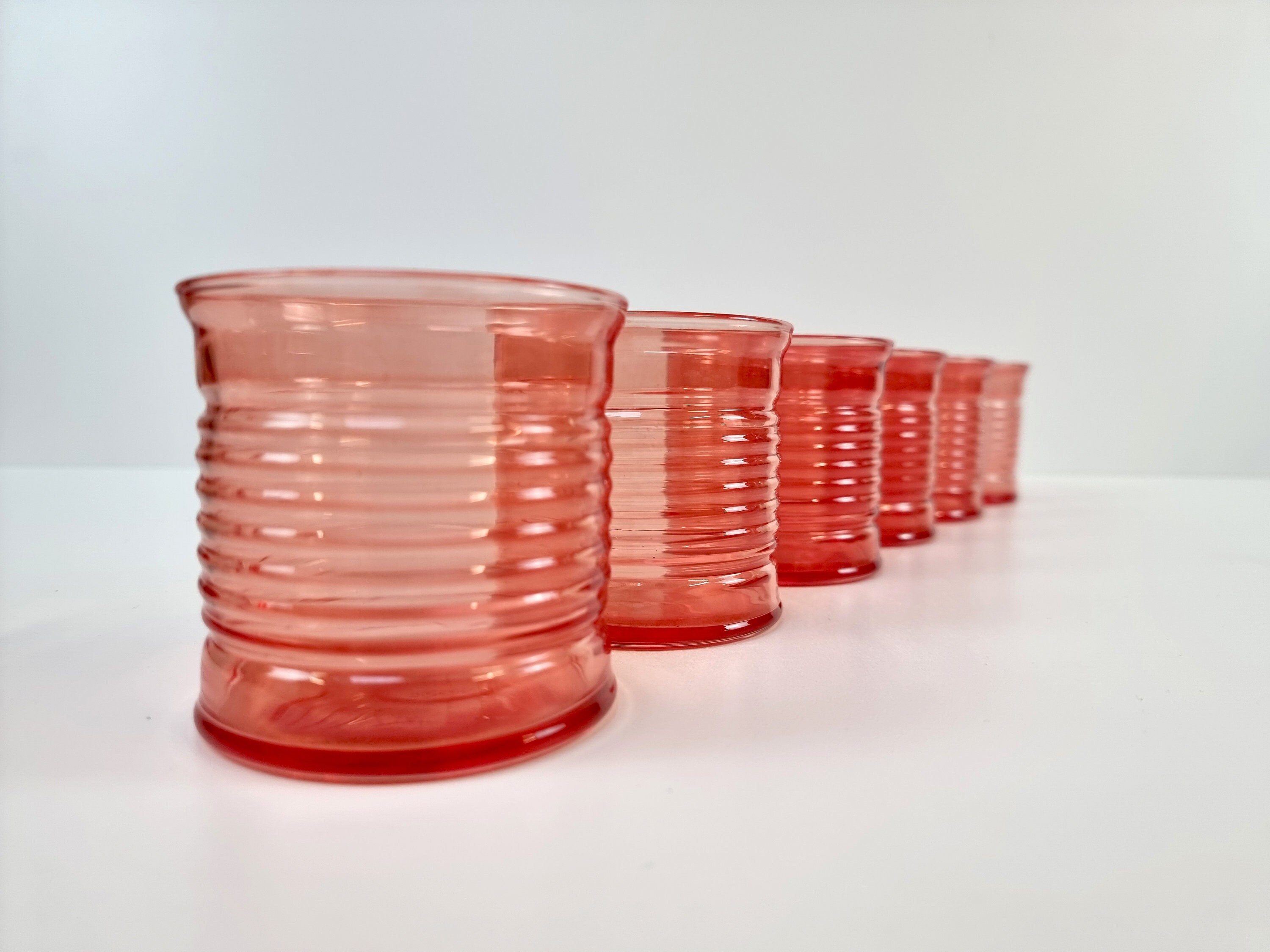 NOS - Set Of 6 LUMINARC Diabolo Fraise Cocktail Glasses - Diabolo ROCKS ...