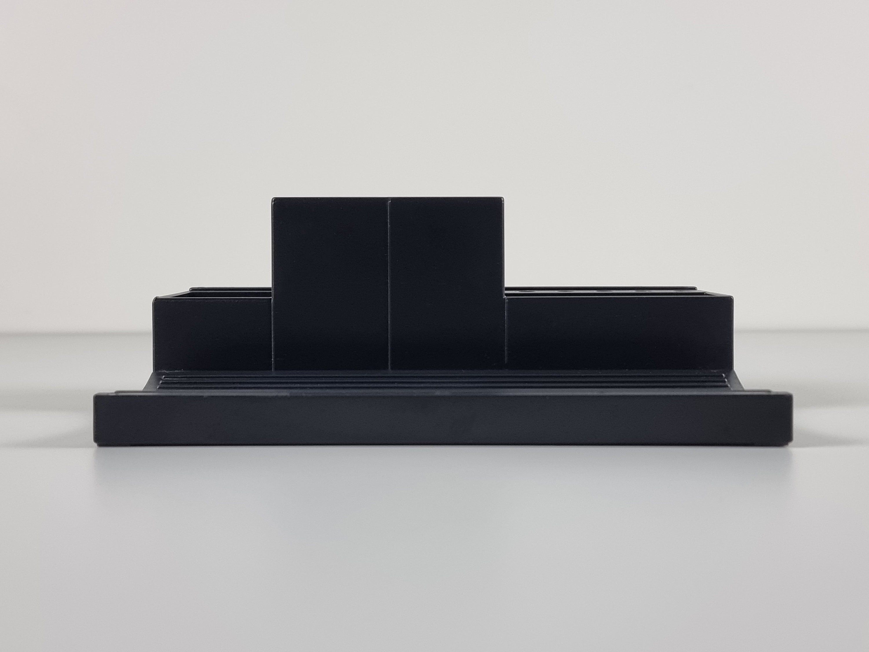 Space Age Design - Vintage Black Plastic Desk Organizer - Vintage ...