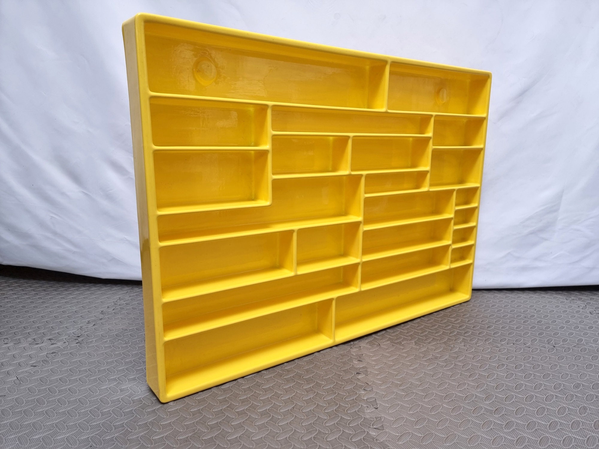 Space Age Design - Vintage Plastic Utensilo Shelving Unit - Vintage ...