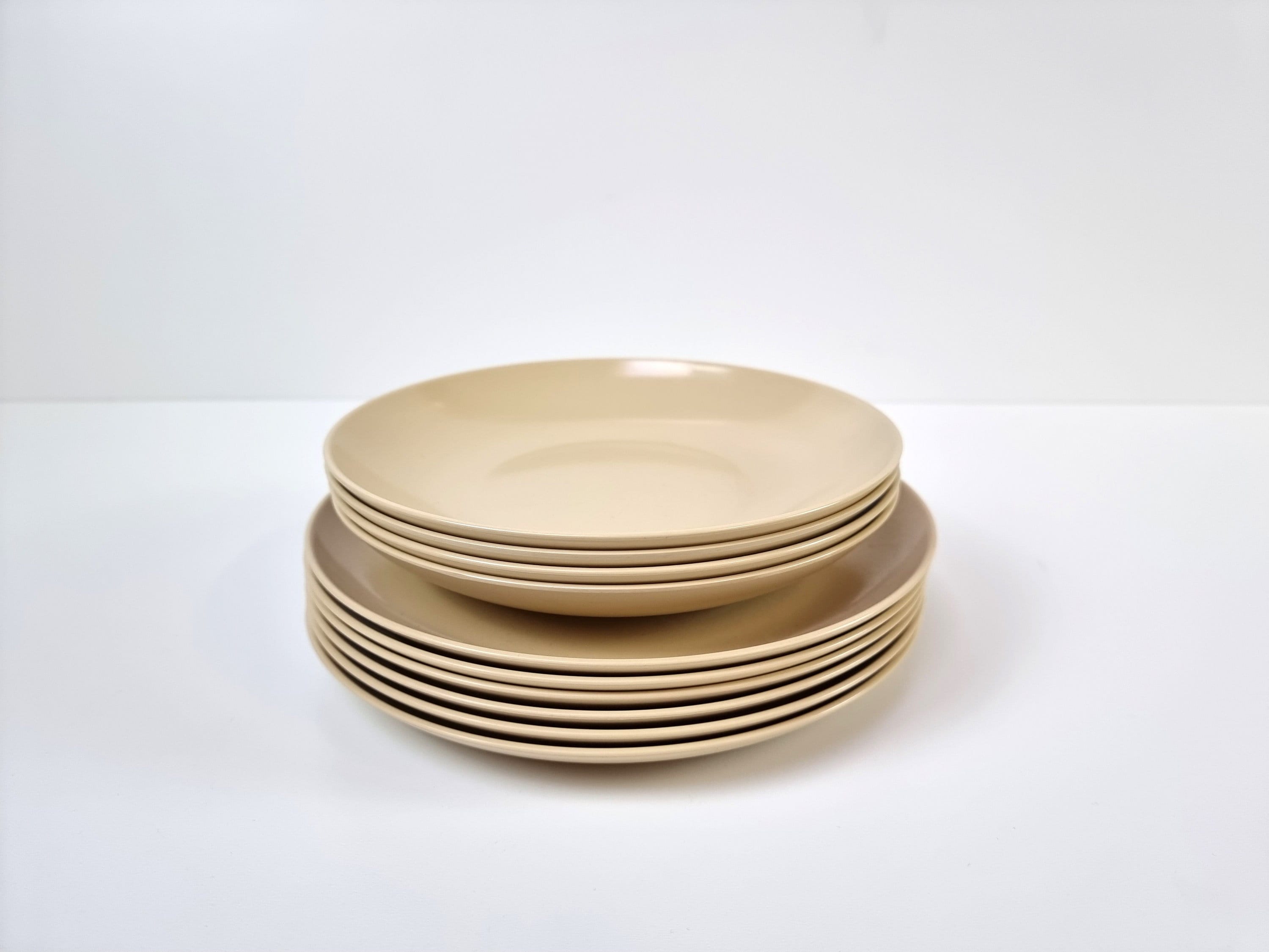 Vintage Set Of 10 CURVER Taupe Melamine Serving Dishes - Retro Melamine ...