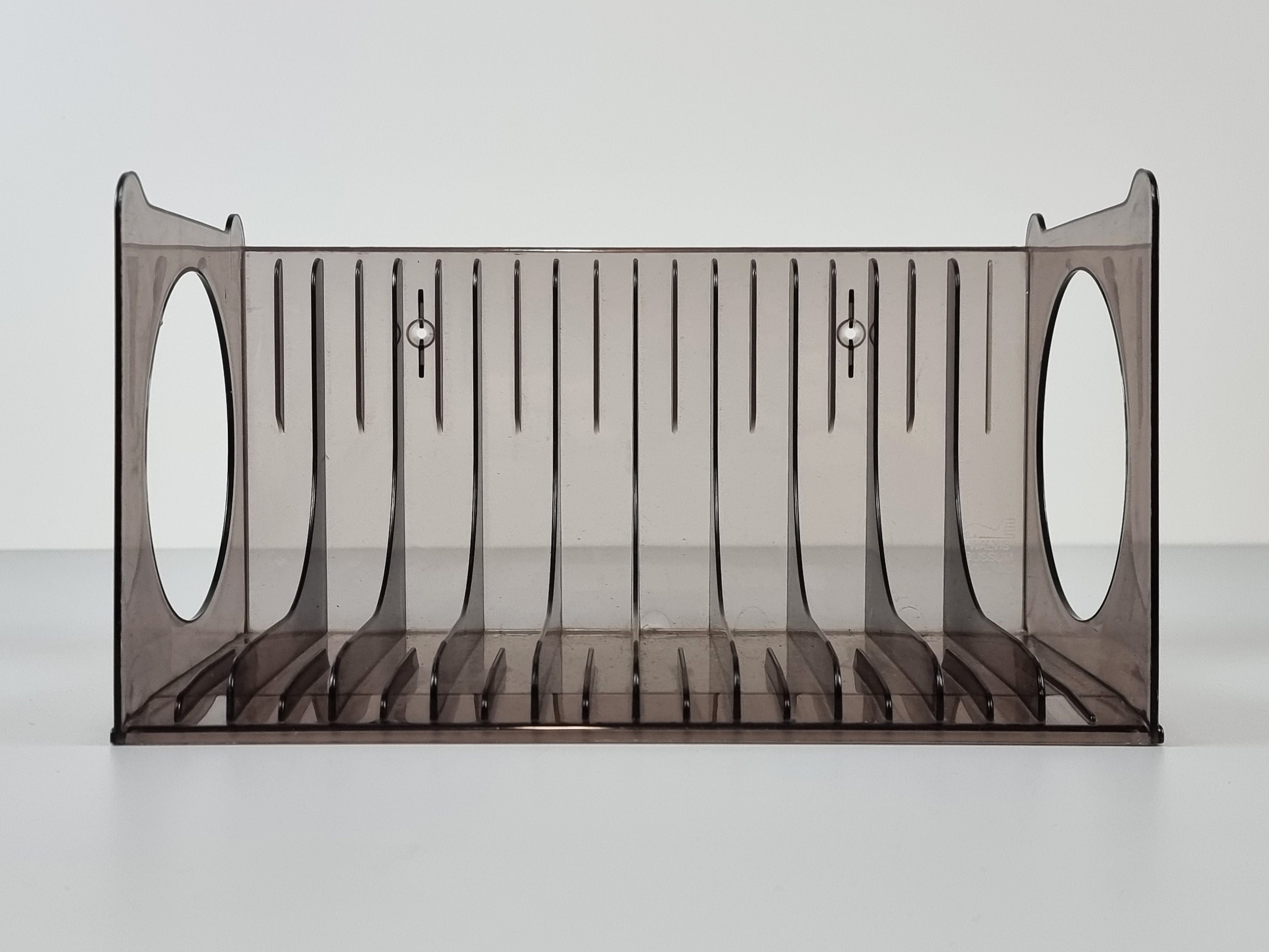 Vintage WALVIS BUSSUM Tinted Plastic CDs Rack - Retro CD Storage ...