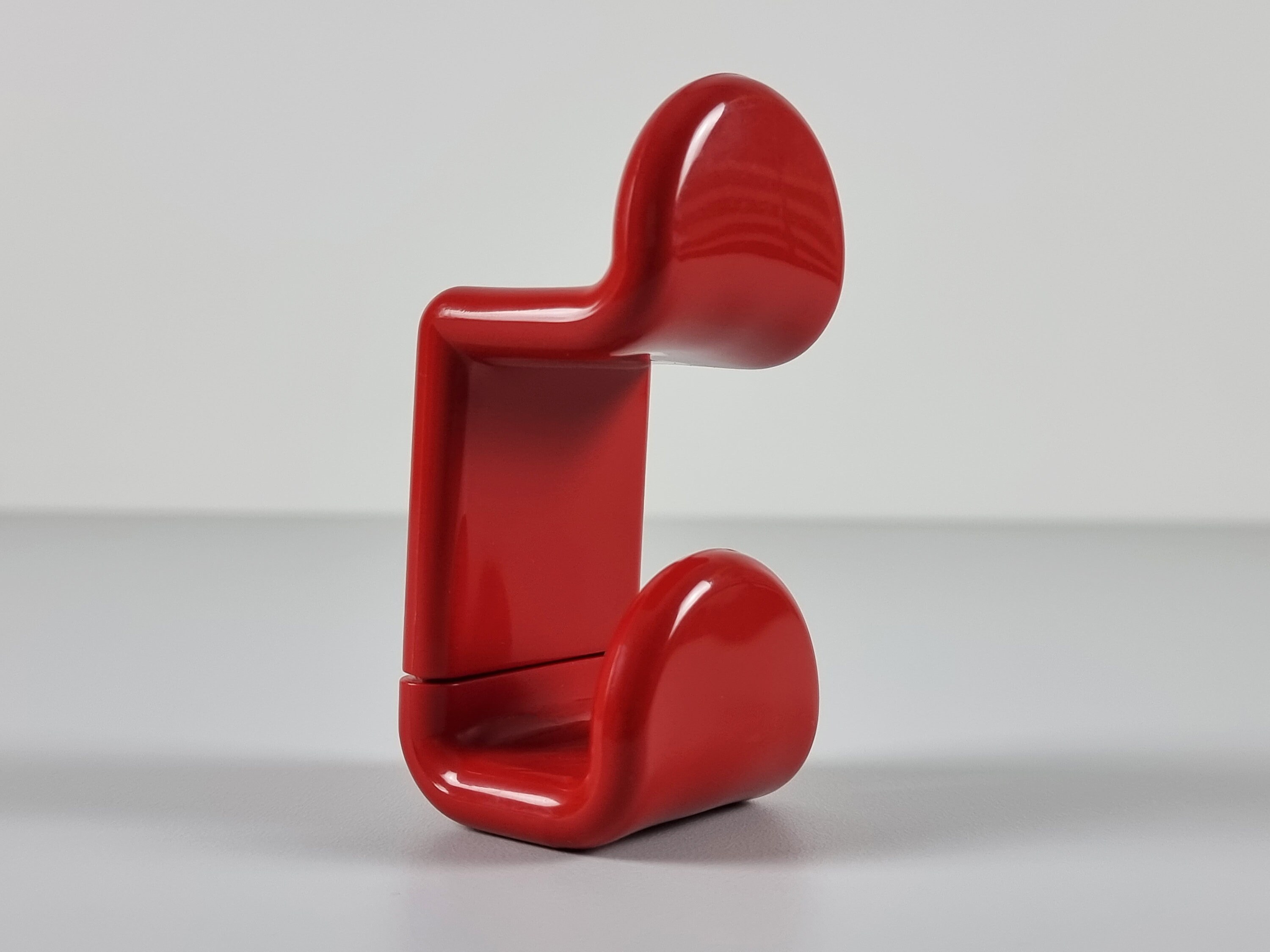 Space Age Design - Vintage GEDY Red Plastic Coat Rack, Towel Hook ...