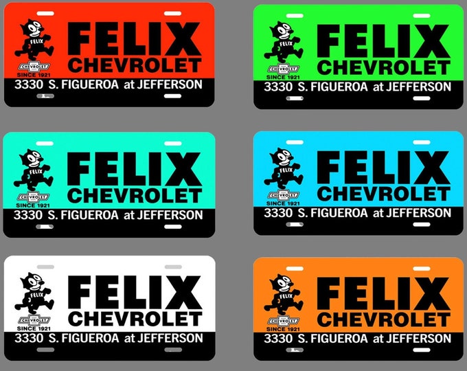 Felix Custom Aluminium License Plate Lowrider Chevrolet - Etsy