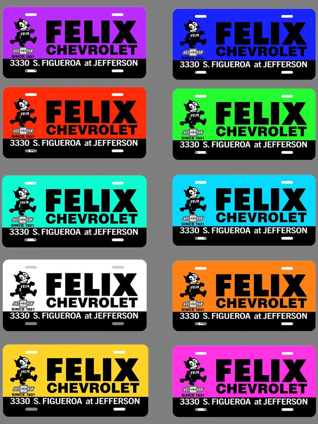 Felix | Custom Aluminium License Plate | Lowrider | Chevrolet - Etsy