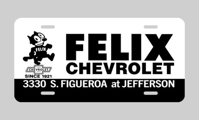 Felix | Custom Aluminium License Plate | Lowrider | Chevrolet - Etsy