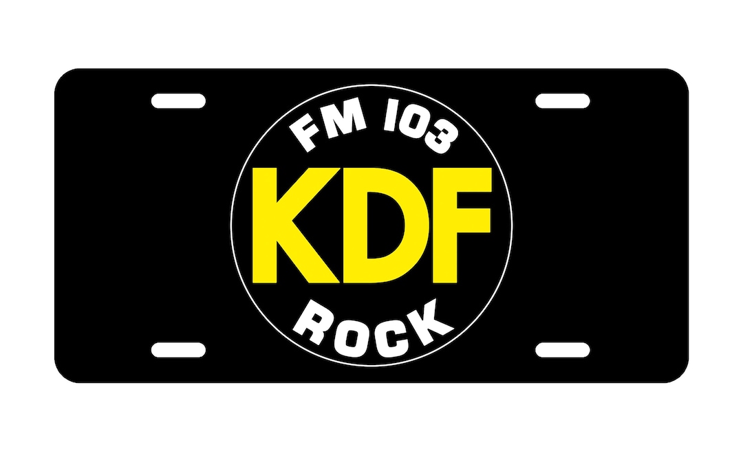 103.3 WKDF | Nashville Vintage Radio Station | Custom Aluminum License ...