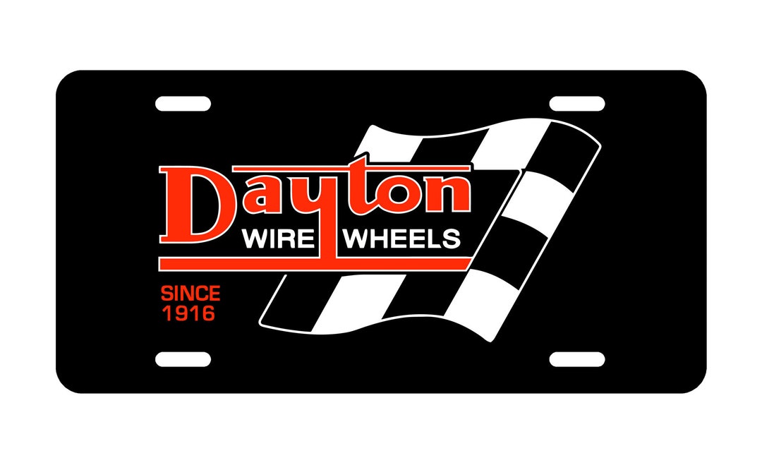 Dayton Wire Wheel | Lowrider | Custom Aluminum License Plate - Etsy