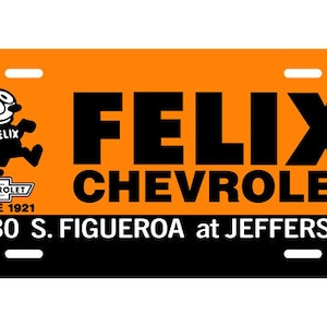 Felix | Custom Aluminium License Plate | Lowrider | Chevrolet - Etsy
