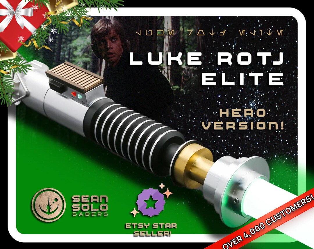 Luke Skywalker Neopixel Lightsaber: Elite Smoothswing Saber With Blade ...