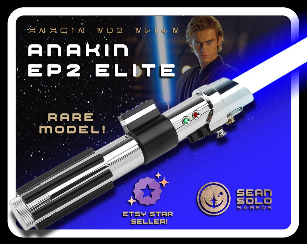 Anakin Skywalker Neopixel Lightsaber ELITE With Blade, Sean Solo Sabers ...