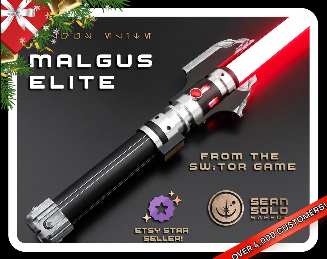 Darth Malgus Neopixel Lightsaber With Blade - Sean Solo Sabers ...