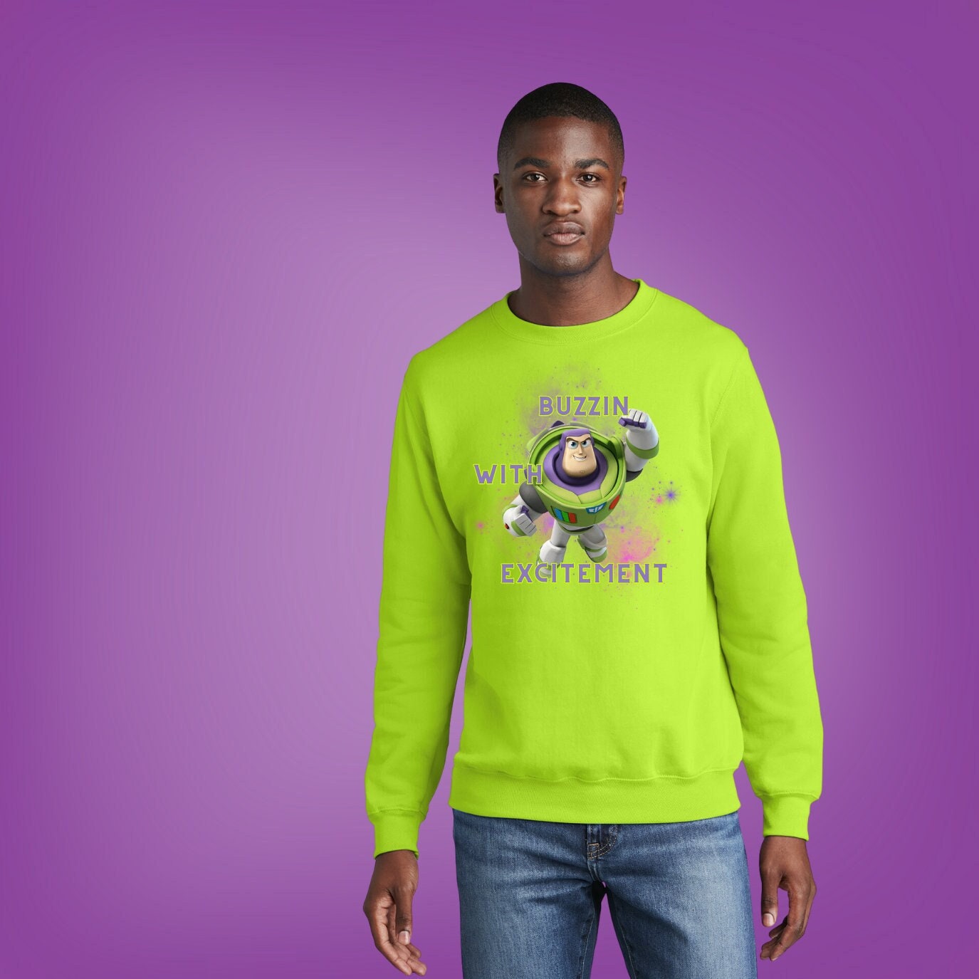 Buzz Lightyear Crewneck Toy Story Crewneck Disney - Etsy