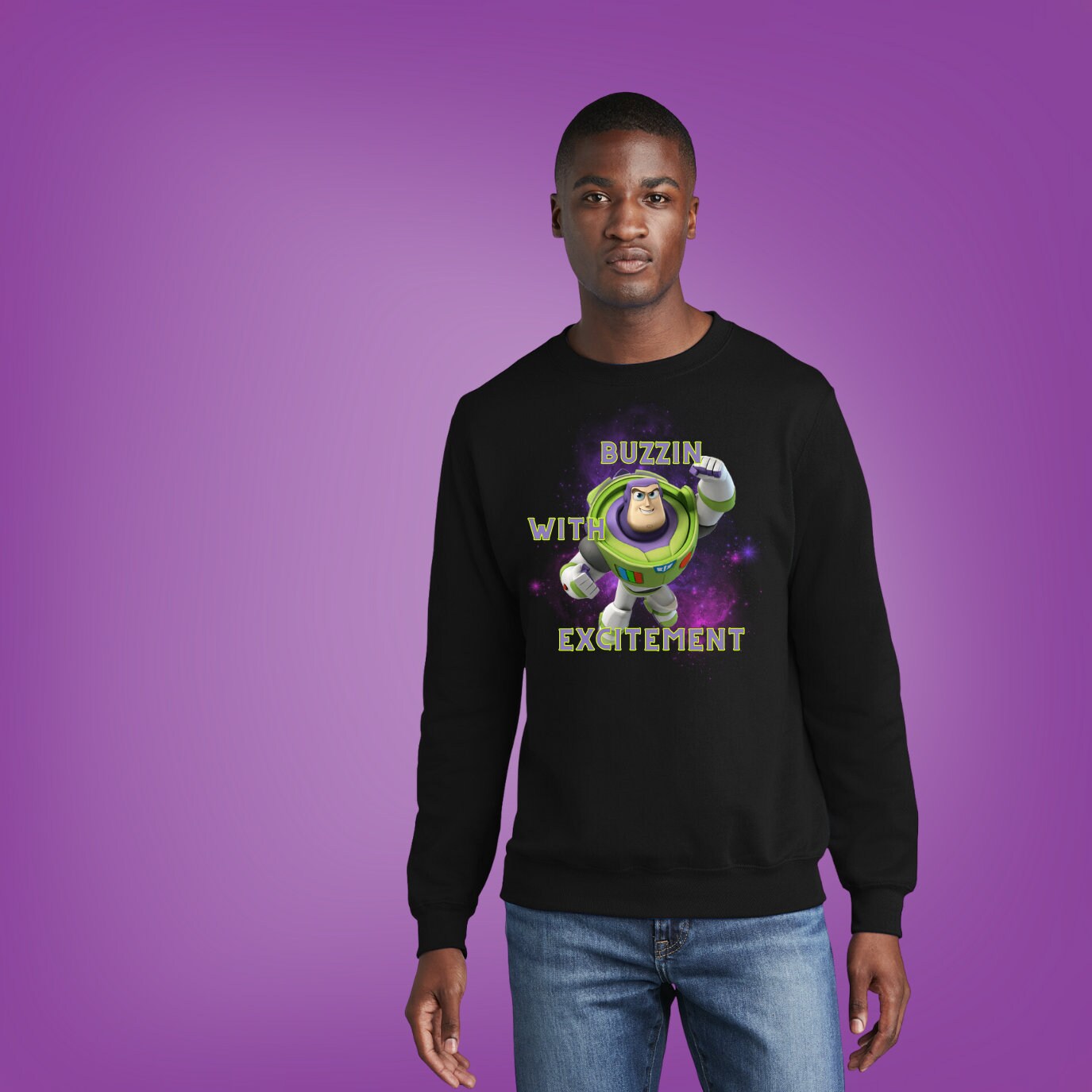 Buzz Lightyear Crewneck Toy Story Crewneck Disney - Etsy