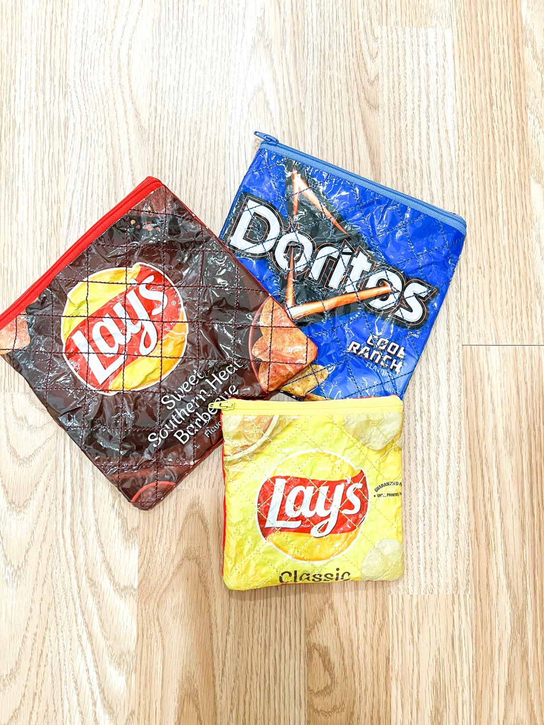 Chip Snack Bag Zipper Pouch - Etsy