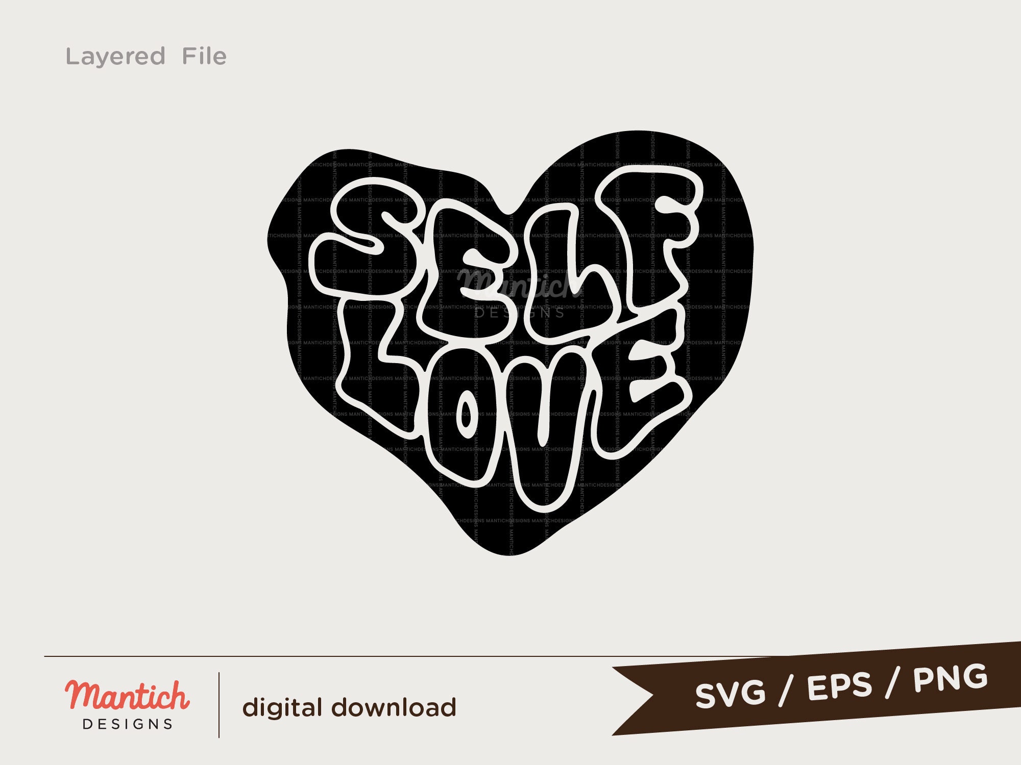 Groovy Heart Self Love SVG PNG, Retro Heart Svg, Motivational, Self ...