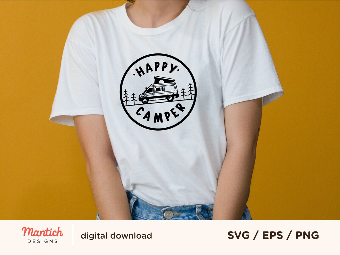 Happy Camper Svg Happy Campers Svg Happy Camper Van Camper Svg
