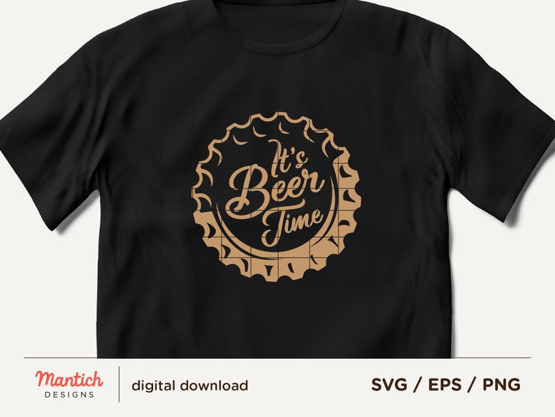 It's Beer Time Svg, Beer Lid Clipart, Beer O'clock Svg, Beer Dad Svg ...