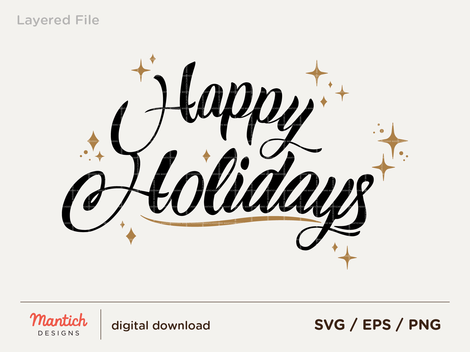 Happy Holidays SVG, Happy Holidays PNG, Happy Holidays, Christmas 2022 ...