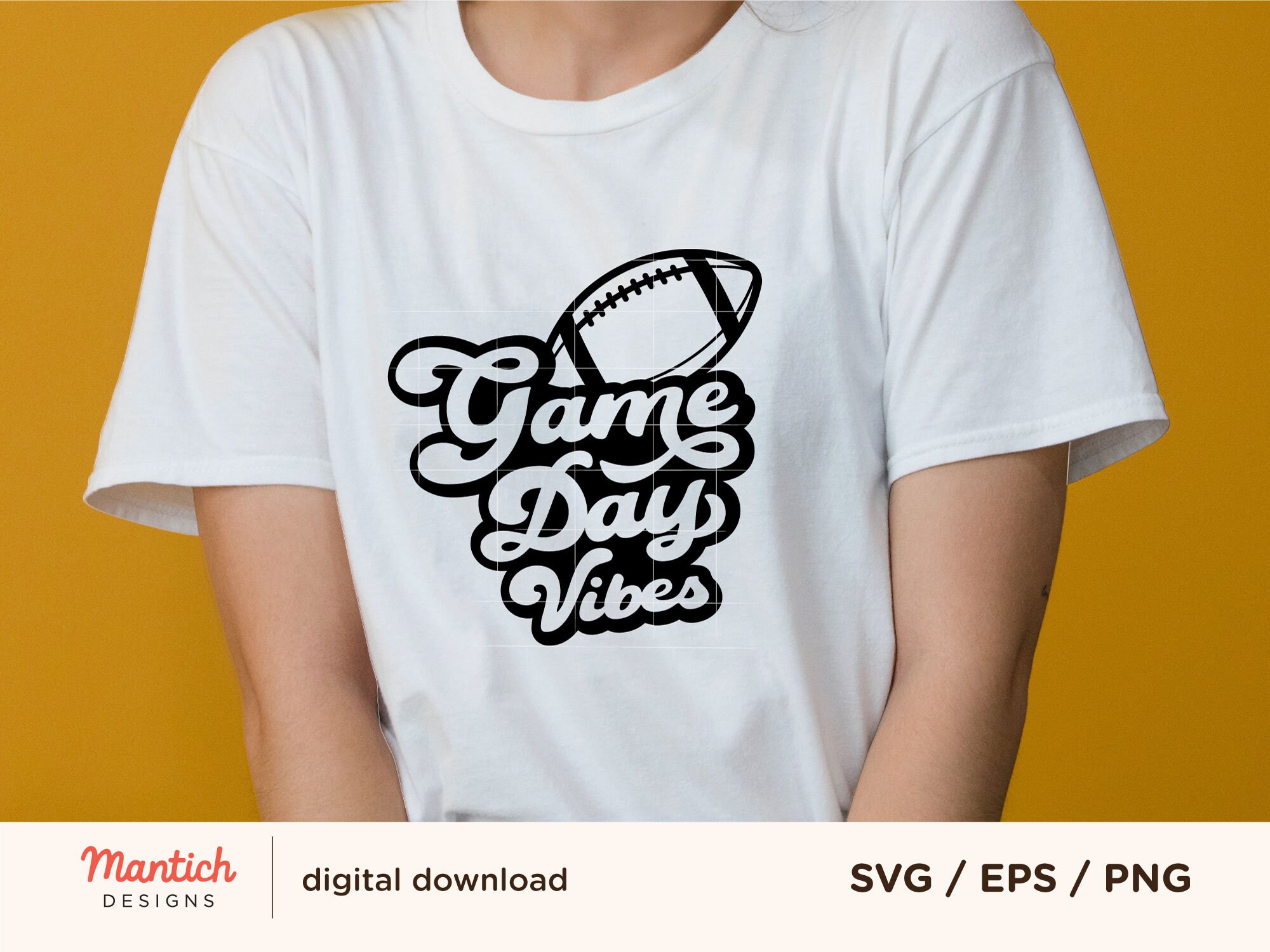 Football Game Day Vibes Svg, Football SVG, Rugby Svg Game Day Vibes SVG ...