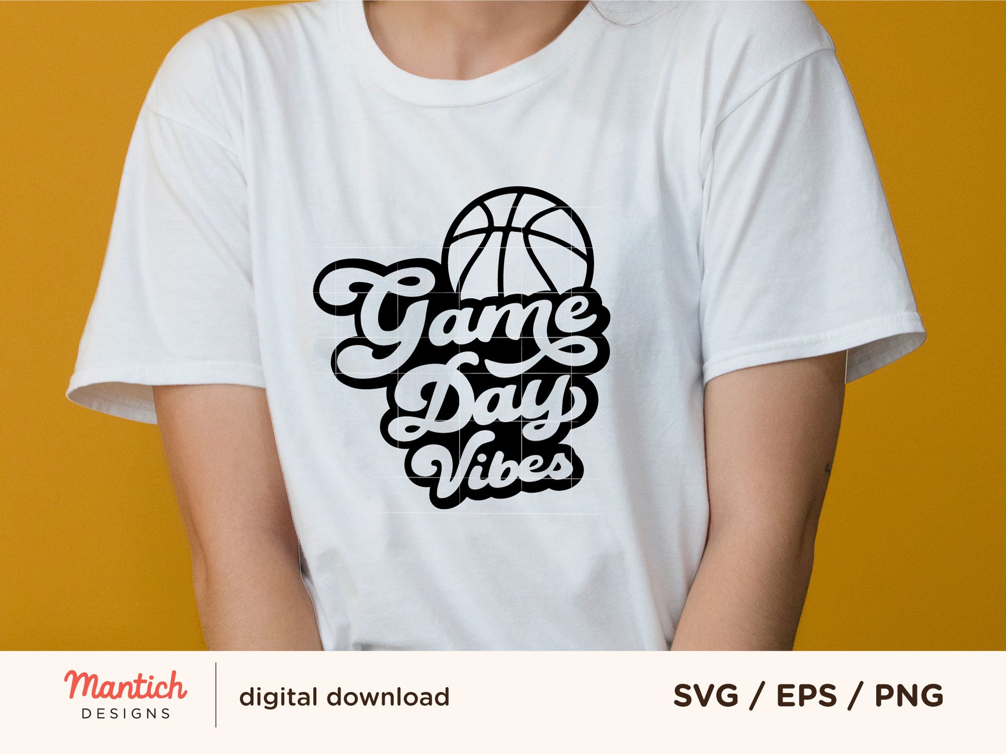 Basketball Game Day Vibes SVG, Basketball SVG, Game Day Vibes SVG ...