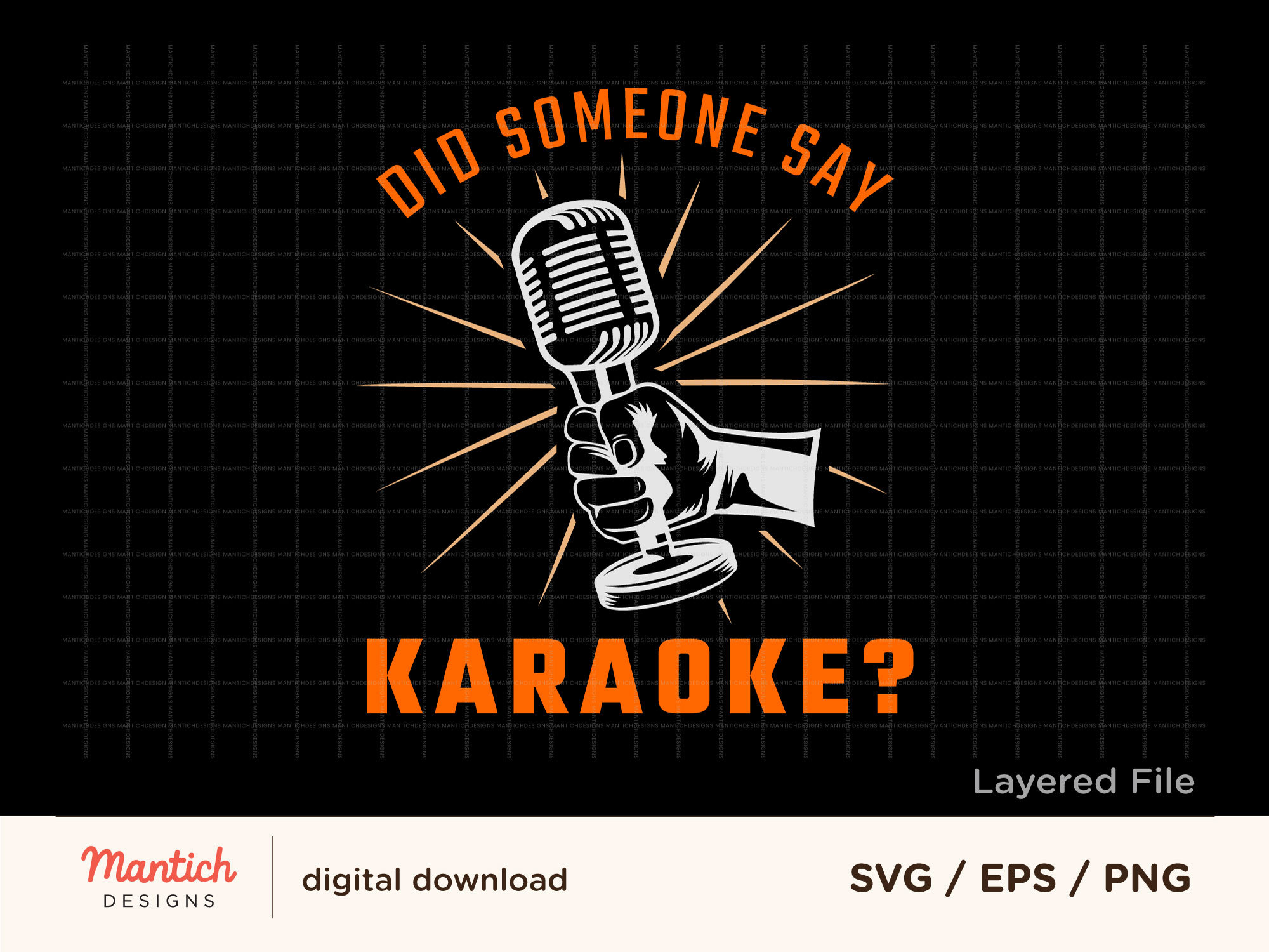 Did Someone Say Karaoke Svg / Music Lover Svg / Musician Gift Idea ...