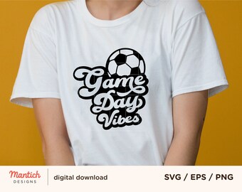 Football Game Day Vibes Svg, Football SVG, Rugby Svg Game Day Vibes SVG ...