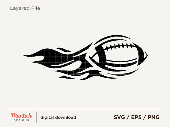 Framing Football Svg Fire Football Svg Football Svg Sports - Etsy UK