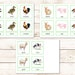 Farm Animals Montessori Printable Vocabulary 3 Part Cards. Nomenclature ...